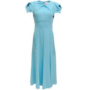 Roland Mouret | Dresses | Roland Mouret Robin Blue Twist Cap Sleeve ...